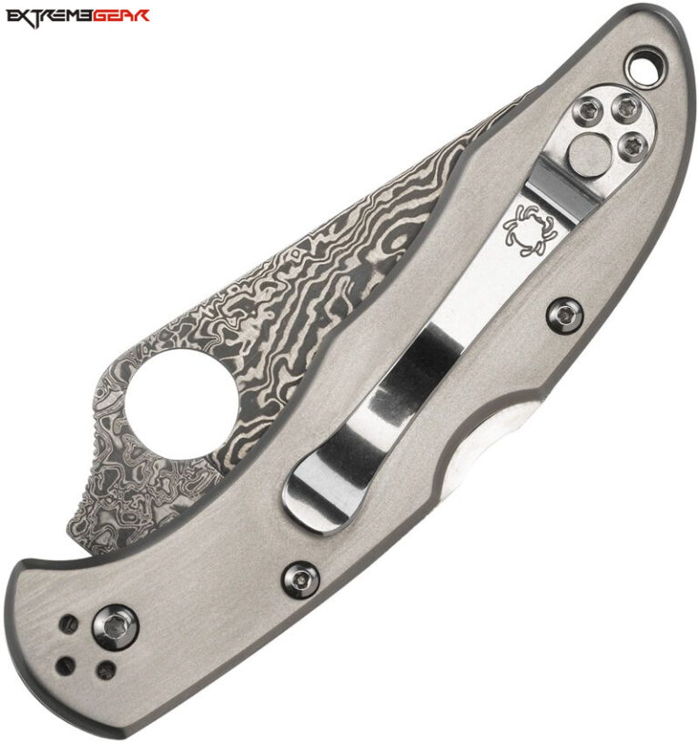 אולר- Spyderco- Delica 4 Titanium Damascus - אקסטרים גיר - Extreme Gear